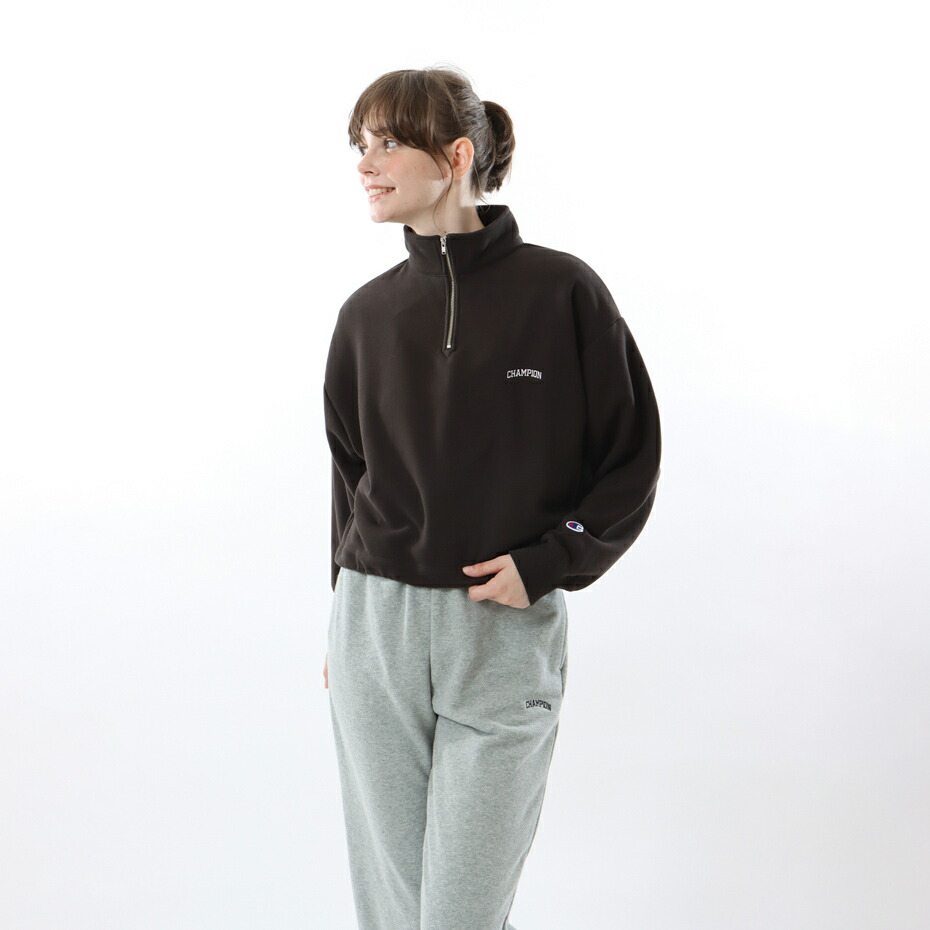 【楽天市場】【公式】チャンピオン【30%OFFセール】Champion ウィメンズ ハーフジップスウェットシャツ 24SS チャンピオン(CW-Z004)★レディース 女性用 女性 ...