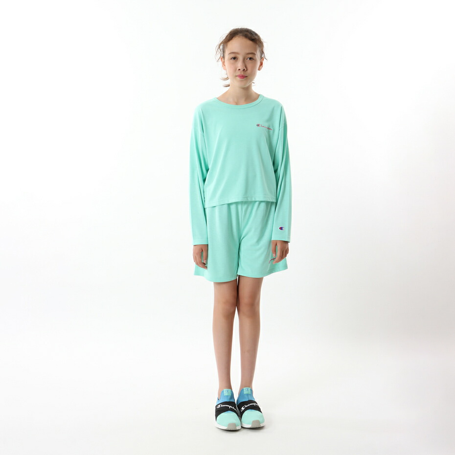 【楽天市場】【公式】チャンピオン Champion 【30%OFFセール】ガールズ ロングスリーブTシャツ 24SS スポーツ チャンピオン(CK-ZS406)★ スポーツ スポーツウエア ...
