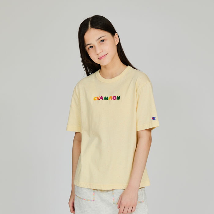 【楽天市場】【公式】チャンピオン Champion ガールズ ショートスリーブTシャツ 25SS ガールズカジュアル(CK-B320)：Champion公式楽天市場店