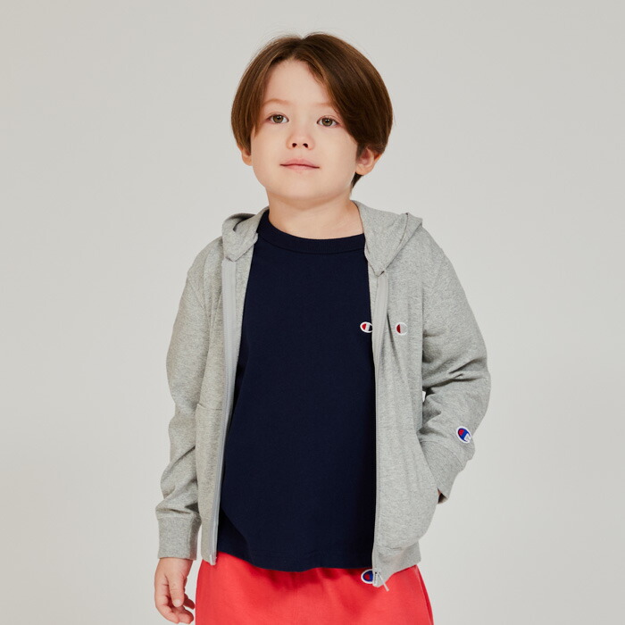 【楽天市場】【公式】チャンピオン Champion キッズ ジップフーデッドシャツ 24SS ベーシック(CK-Z101) ★ 子供 子ども こども 子供服 キッズ 女の子 男の子 ジュニア ...