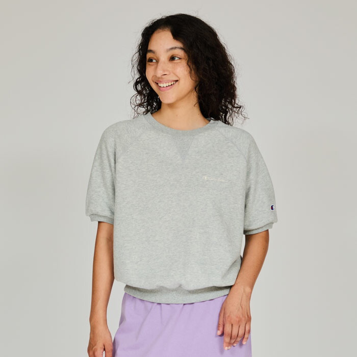 【楽天市場】【公式】チャンピオン【30%OFFセール】Champion ウィメンズ ショートスリーブスウェットシャツ 25SS (CW-B005)★ メンズ レディース sweat スウェット ...