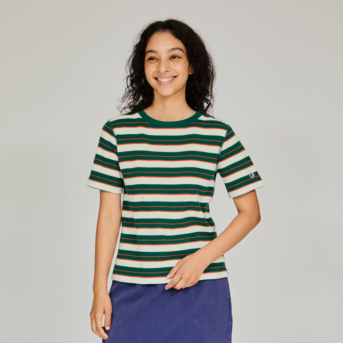 【楽天市場】【公式】チャンピオン Champion ウィメンズ ボーダーショートスリーブTシャツ 25SS(CW-B308)：Champion公式楽天市場店