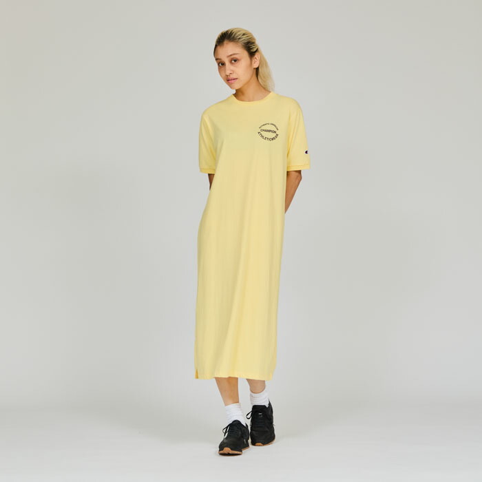 【楽天市場】【公式】チャンピオン【30%OFFセール】Champion ウィメンズ ワンピース 25SS(CW-B315)★ 半袖 Tシャツ メンズ レディース ユニセックス：Champion ...