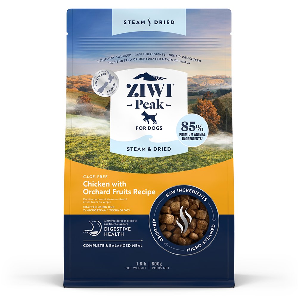 【楽天市場】ジウィピーク スチーム＆ドライ ドッグフード チキン 800g ziwipeak 関東当日便：charm 楽天市場店