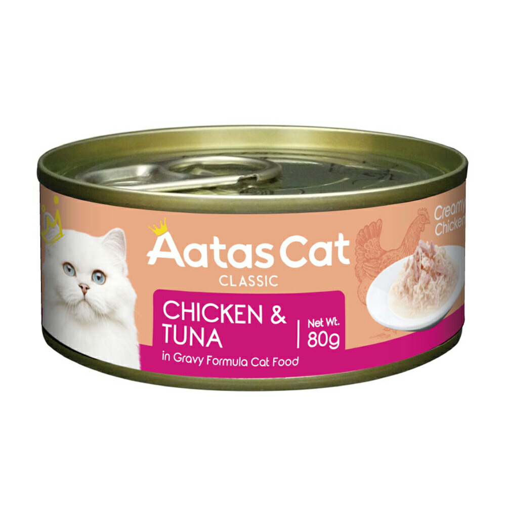 【楽天市場】Aatas アタス チキン＆ツナ 80g クリーミーシリーズ 関東当日便：charm 楽天市場店