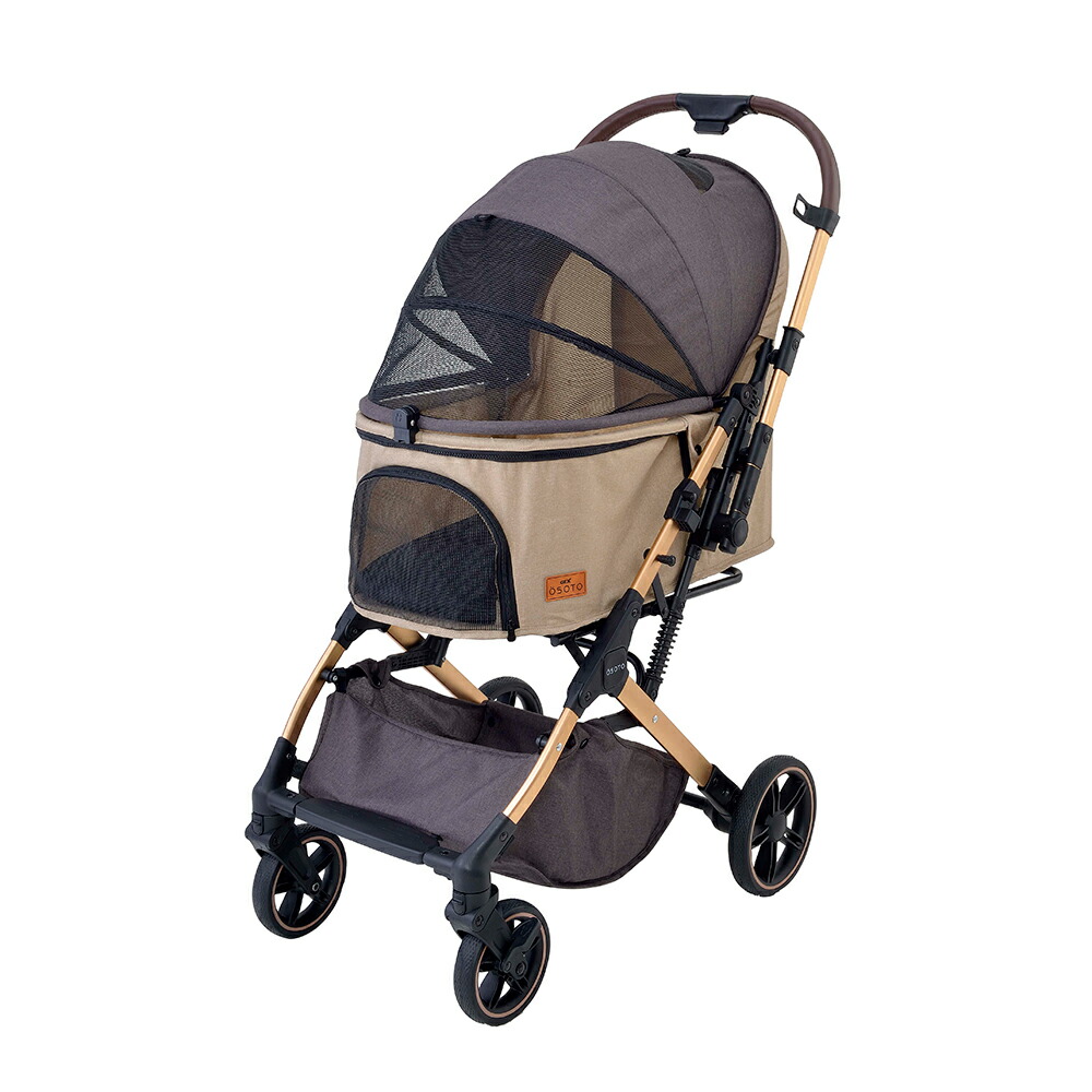 【楽天市場】GEX OSOTO GRACE QC キャメル 犬 猫 カート 手押し車 関東当日便：charm 楽天市場店
