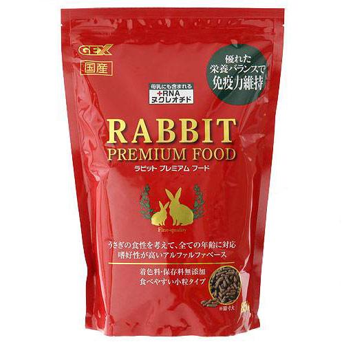 【楽天市場】GEX ラビットプレミアムフード 850g ウサギ フード 国産 関東当日便：charm 3980 楽天市場店
