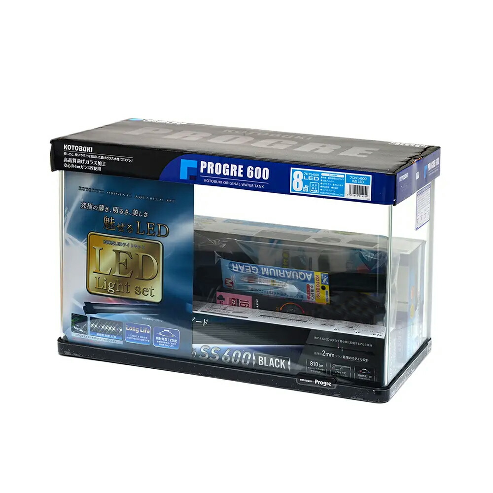 【楽天市場】コトブキ工芸 水槽セット プログレ600 LED 60cm お一人様1点限り 関東当日便：charm 3980 楽天市場店