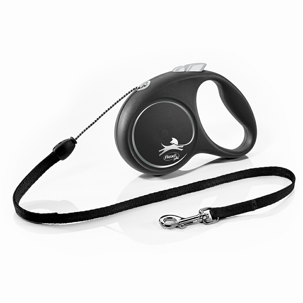 【楽天市場】フレキシリード ブラックデザイン コード 5m S ブラック 犬 リード 伸縮リード 関東当日便：charm 3980 楽天市場店