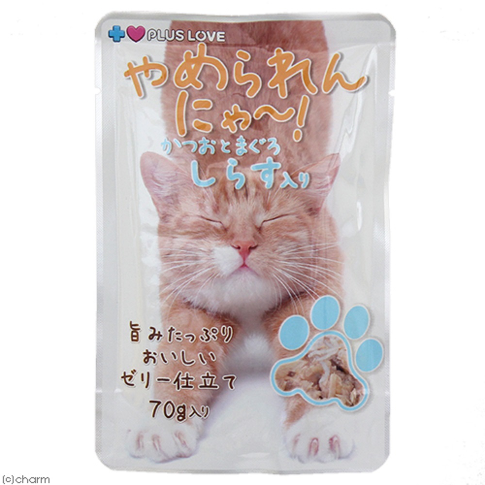 【楽天市場】プラスラブ やめられんにゃ～！ かつおとまぐろ しらす入り ゼリー仕立て 70g×12：charm 3980 楽天市場店