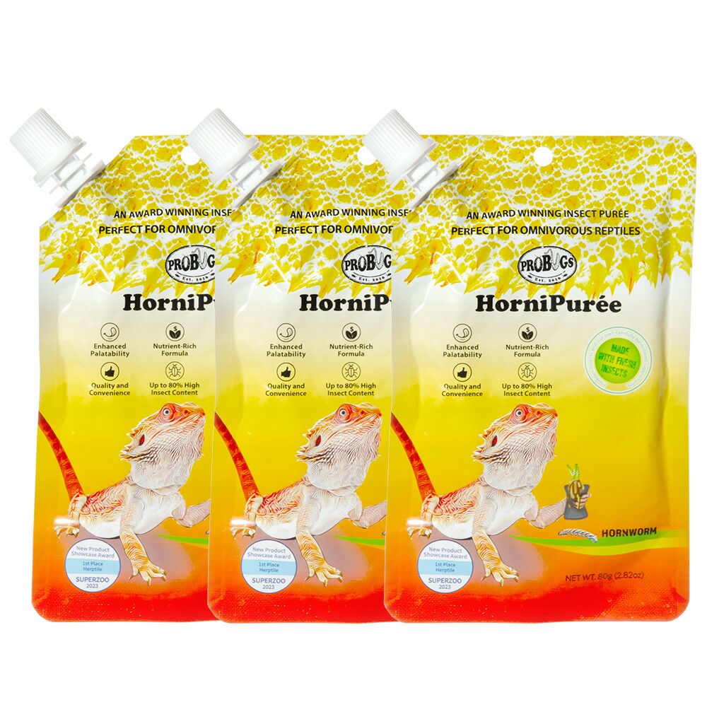 【楽天市場】プロバグズピューレ ホーンワーム＆ミルワーム 80g×3袋 関東当日便：charm 3980 楽天市場店