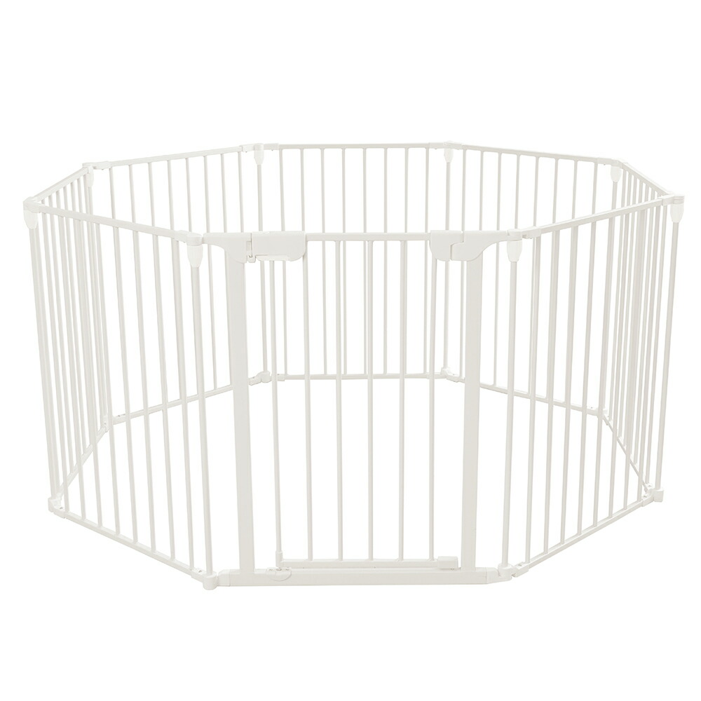 【楽天市場】スチールペットサークル 8枚組 ホワイト 関東当日便：charm 3980 楽天市場店