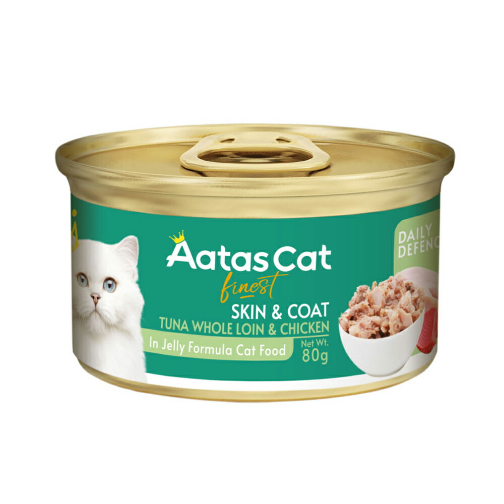 【楽天市場】Aatas アタス ツナ＆チキン スキン＆コート 80g デイリーディフェンスシリーズ 関東当日便：charm 3980 楽天市場店