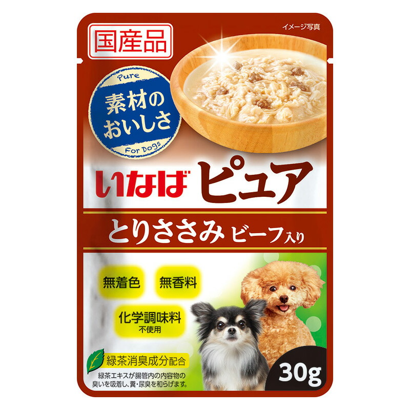 【楽天市場】いなば ピュアパウチ とりささみ ビーフ入り 30g 関東当日便：charm 3980 楽天市場店