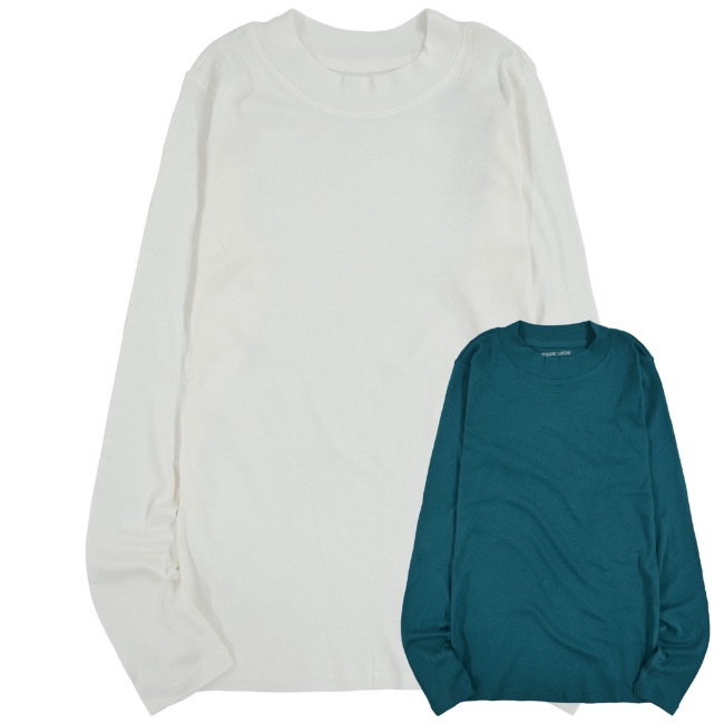 【楽天市場】オーガニック コットン Tシャツ カットソー レディース 長袖 モックネック UV 加工 多色：CharaBasket（キャラバス）