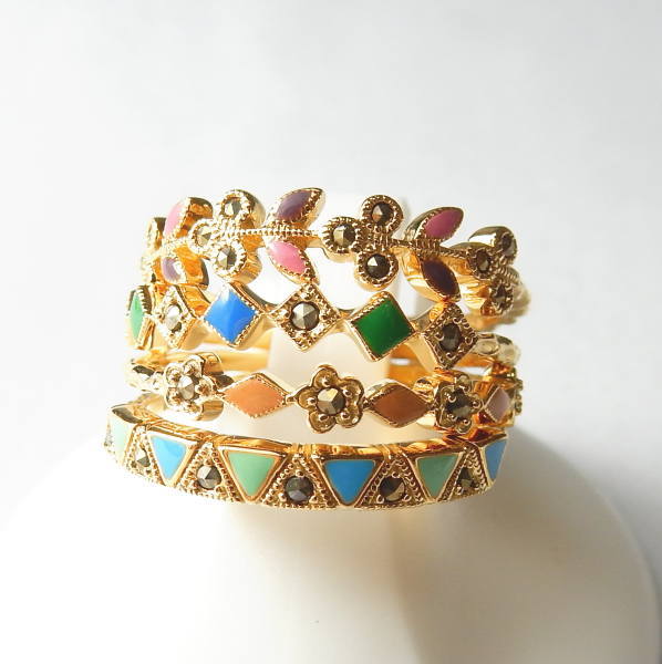 【楽天市場】【FATRAS】碌山モザイクスタックリングシルバー製サイズ11号：la charrette lutine