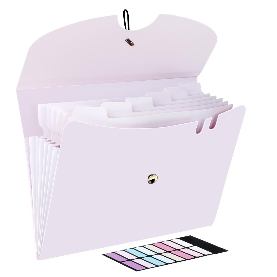 【楽天市場】DoocliB ドキュメントファイル a4 7ポケット 持ち運び 拡張ファイルフォルダー ヨコ型 アコーディオンファイル 区分けラベル付き 大容量 ジャバラファイル 書類ケース ...