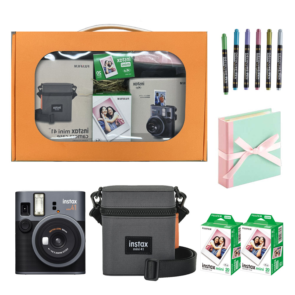 【楽天市場】【ギフト チェキB】富士フィルム（フジフィルム）チェキ インスタントカメラ instax mini41 カメラケース付きギフト ...