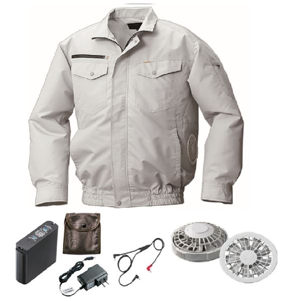 楽天市場】KU92100 空調服 R 綿・ポリ混紡 フルハーネス仕様 FAN2300B