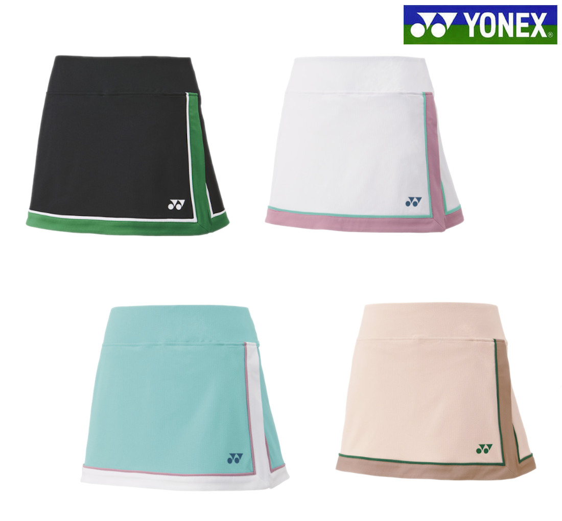 【楽天市場】【返品・交換不可】ヨネックス スカート(インナースパッツ付) 26149 レディース 2025SS バドミントン テニス ソフト ...