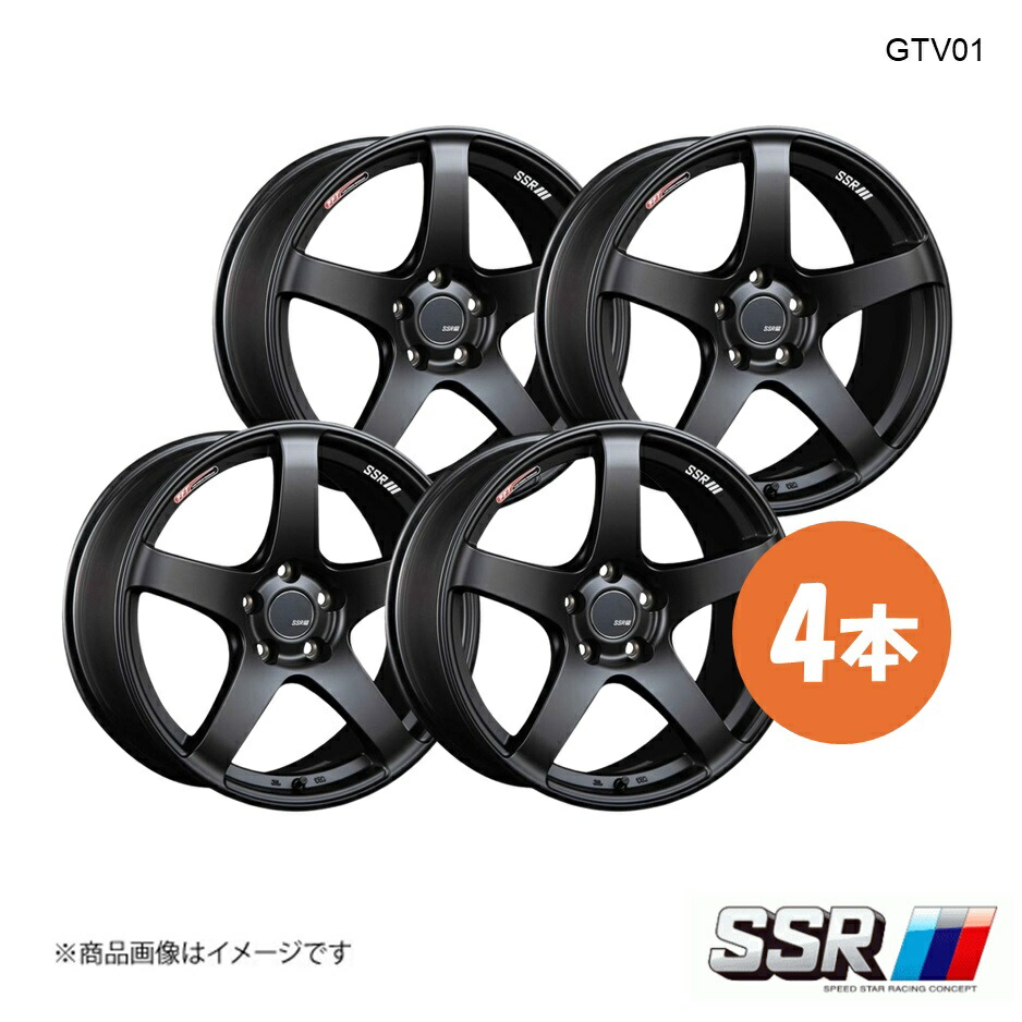 【楽天市場】SSR エスエスアール GTV01 ホイール 4本 フィット GP5 ハイブリッド/Fパッケージ【17×7.0J 4-100 INSET50 フラットブラック】：千歳交易 楽天市場店