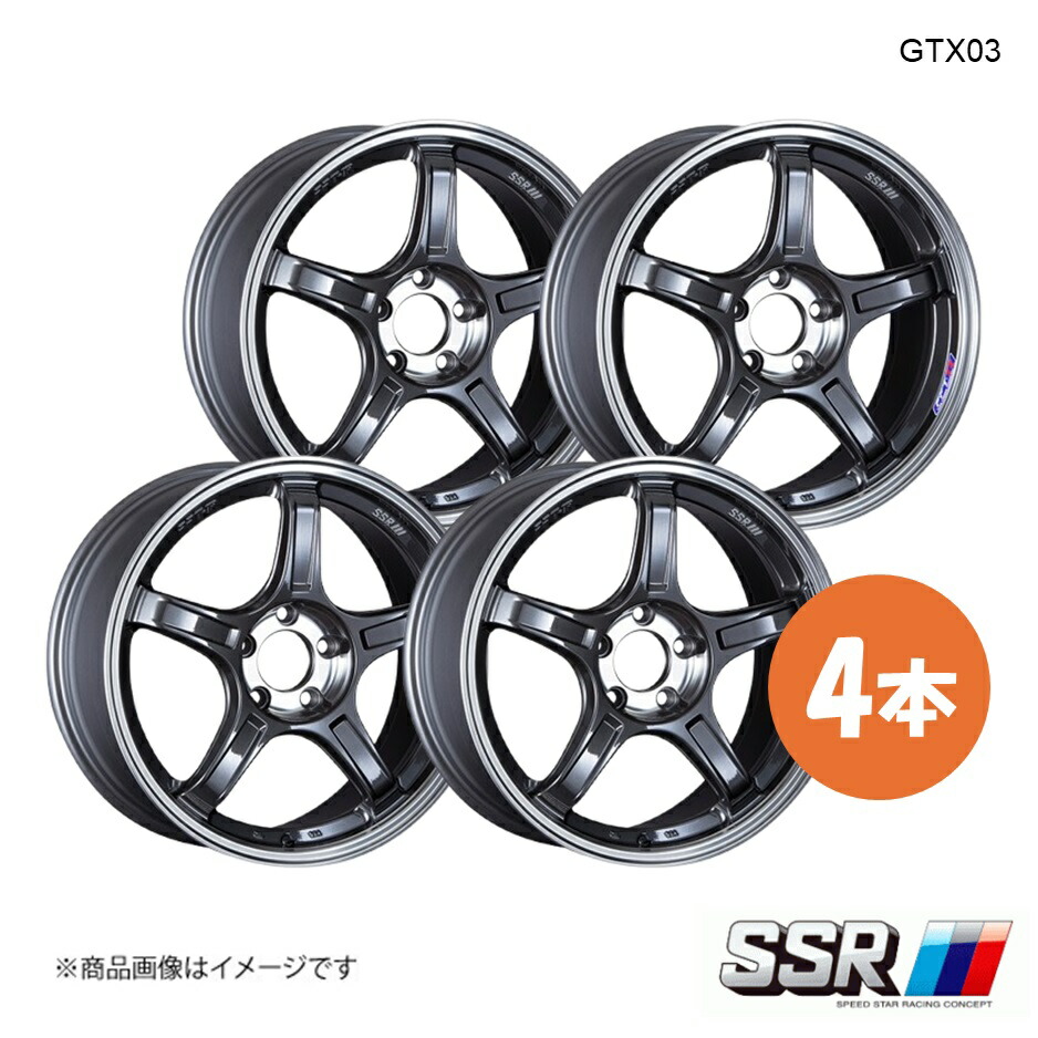 【楽天市場】SSR エスエスアール GTX03 ホイール 4本 クロストレック GUE Limited【18×7.5J 5-114.3 INSET53 マシンドグラファイトガンメタ+スモーク ...