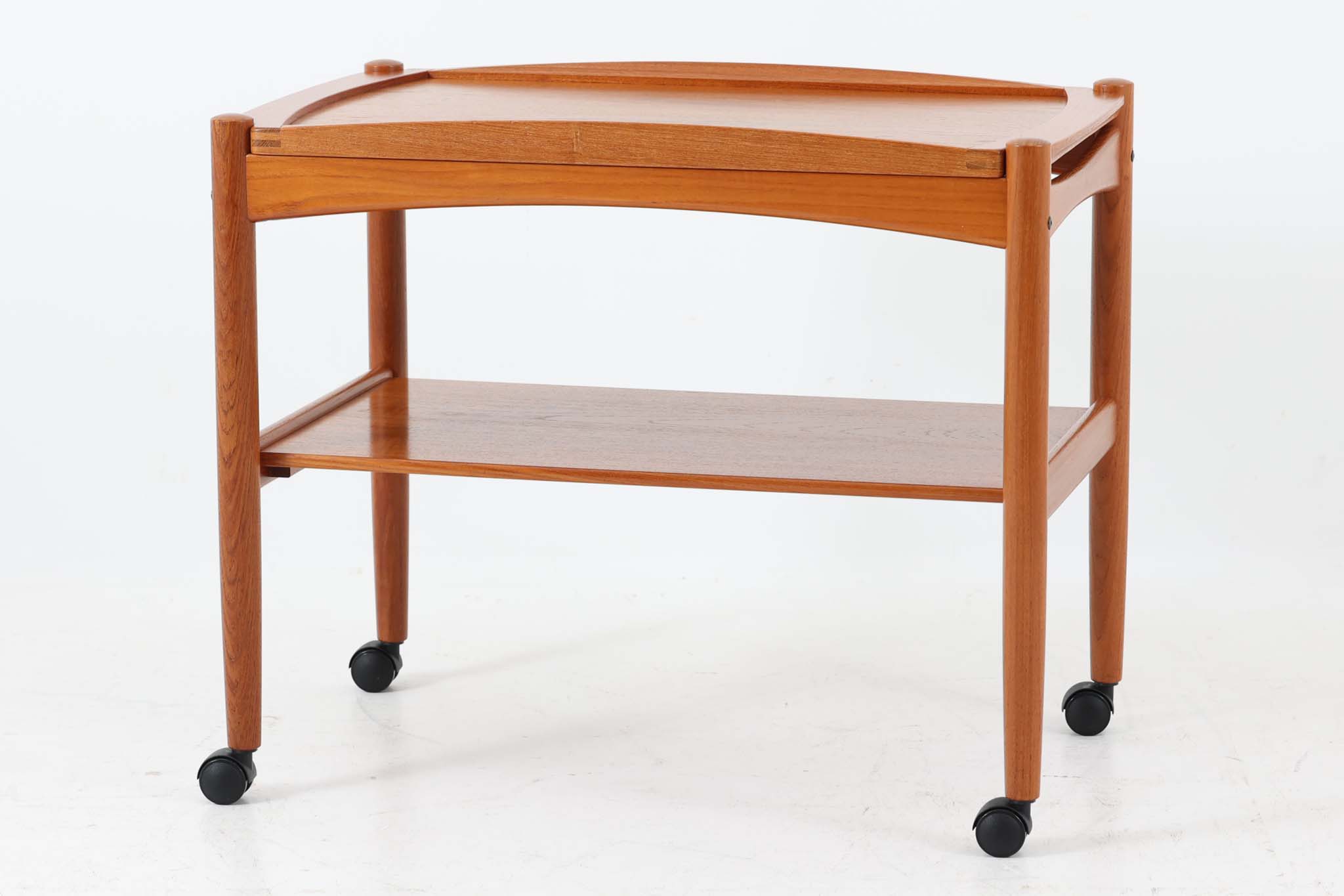 【楽天市場】Poul Hundevad(ポール・ハンデバッド) キャスターワゴン チーク材 北欧家具【アンティーク 北欧インテリア ソファテーブル サイドテーブル 木製 おしゃれ ...