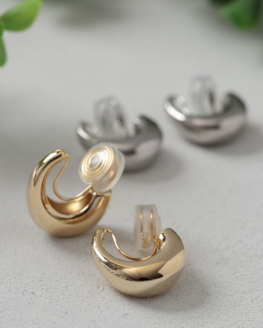 【楽天市場】イヤリング Uライン フープ 14KGP 14金メッキ 普段使い 大人 カジュアル：ChooMia（チュミア）