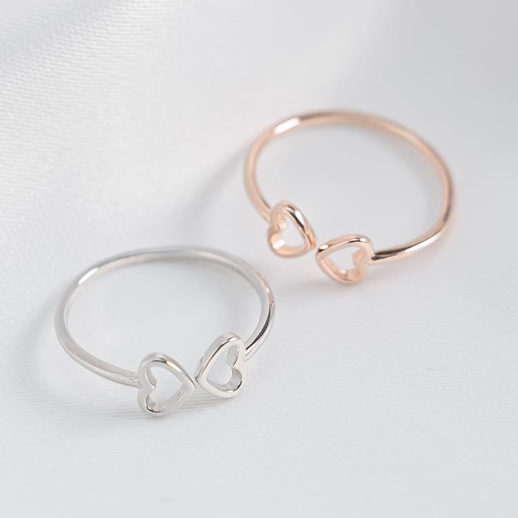 【楽天市場】リング ハート 1mm 華奢 細い 13号 フリーサイズ サイズ調節可能 Silver925 シルバー925 18KGP 18金メッキ 金属アレルギー対応 普段使い 大人 可愛い ...