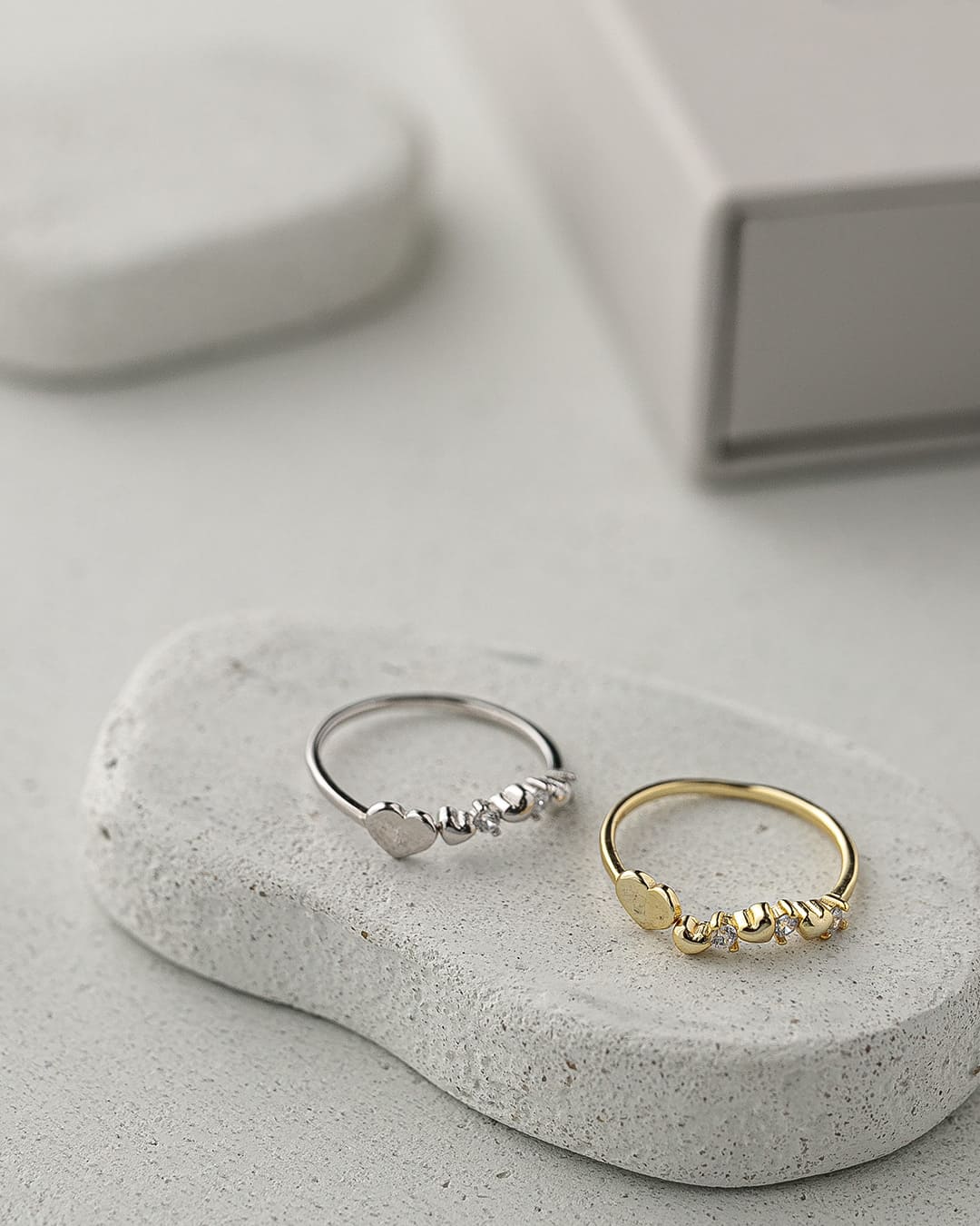 【楽天市場】リング レディース ハート ジルコニア フリーサイズ オープンリング サイズ調節可能 Silver925 シルバー925 14KGP 14金メッキ 金属アレルギー対応 普段使い ...