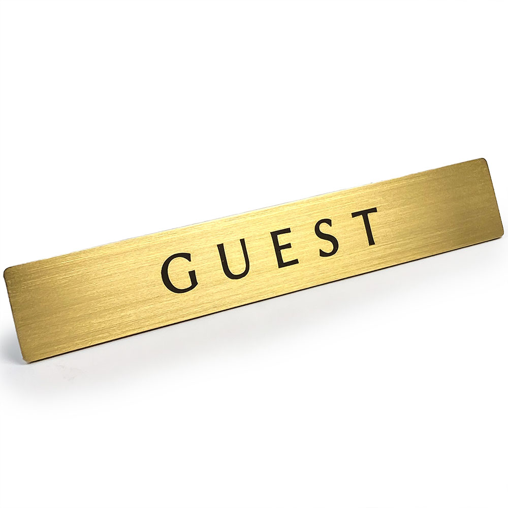 【楽天市場】真鍮 ドア サイン プレート 「 GUEST 」 客間 来賓 ゲストルーム ステッカー シール 12cm x 2cm：家ホテル ...