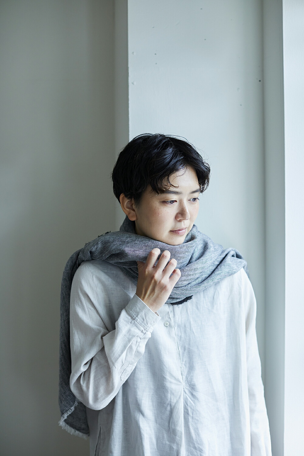 【楽天市場】fog linen work フォグリネンワーク LWS231-HE1 トゥズ フリンジスカーフ *ヘリンボーンブラック*：Chou Chou ONLINE SHOP