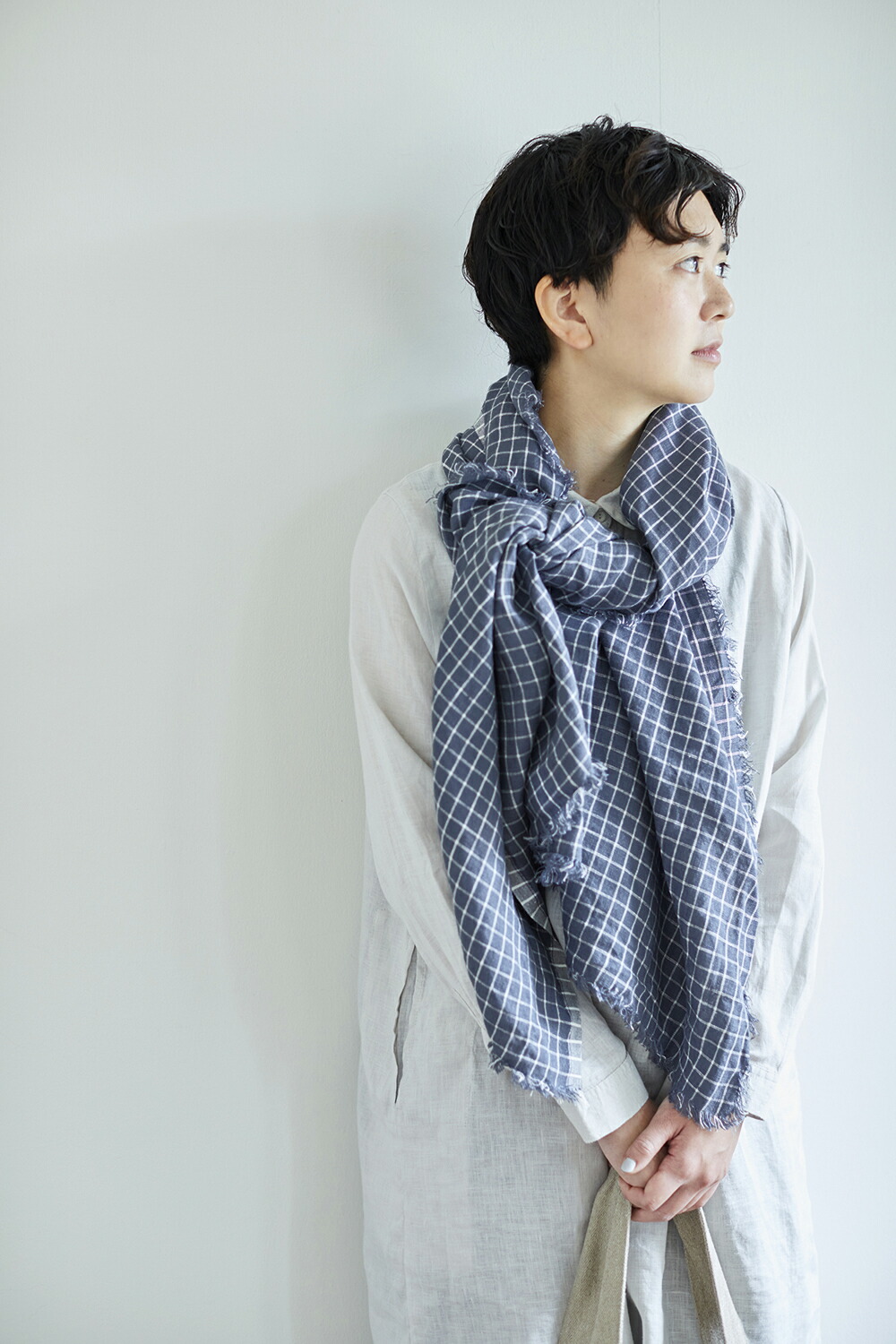 【楽天市場】fog linen work フォグリネンワーク LWS231-BGWHPL トゥズ スカーフ *メリー*：Chou Chou ONLINE SHOP