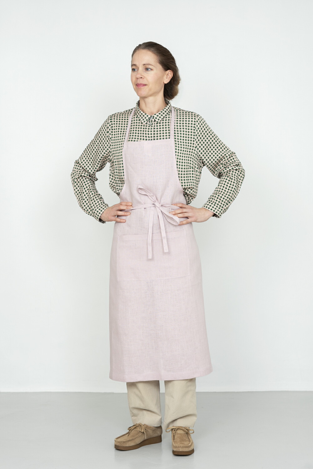 【楽天市場】fog linen work LKA004-227 リネンフルエプロン *ローズ プードル*：Chou Chou ONLINE SHOP