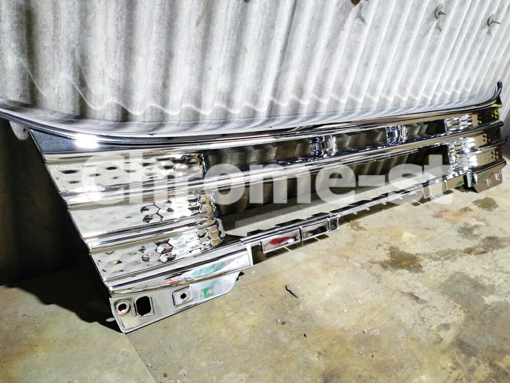 【楽天市場】FUSO 24スーパーグレート フロントグリル下段 Aタイプ（溝3段）★高級クロームメッキ仕様★：クロムステーション