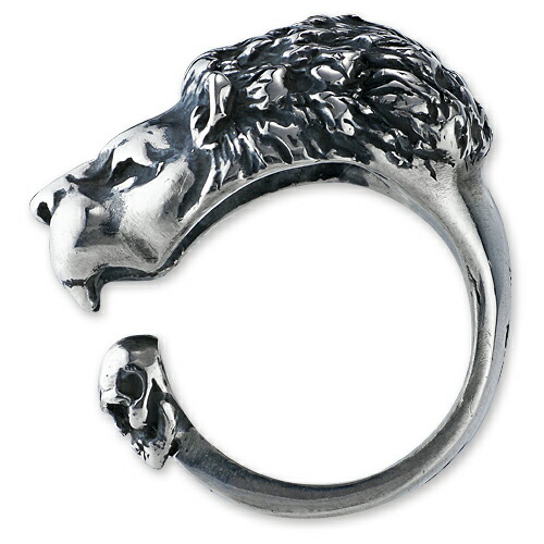 【楽天市場】【GABORATORY ガボラトリー ガボール RING リング】ライオンwithスモールスカルリング【送料無料】：CHRONO楽天市場店