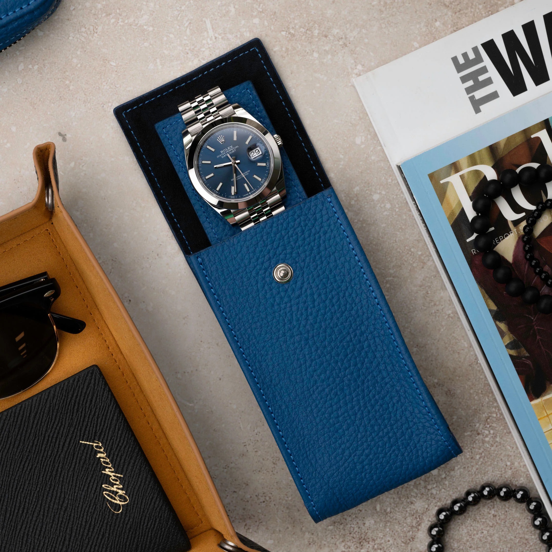 【楽天市場】IFLW ウォッチポーチ 1本用 Marine Leather WATCH POUCH（マリーン）IFLWatches 時計ケース ...