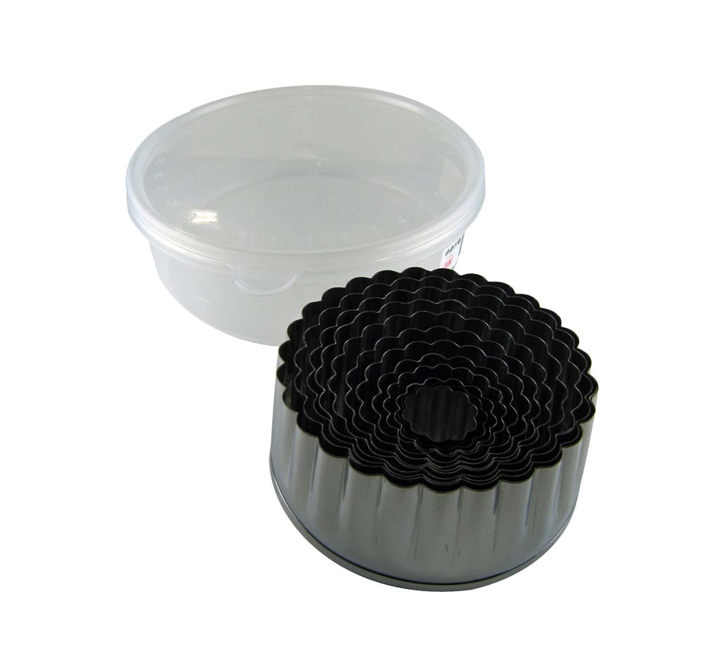 【楽天市場】【ポイント20倍】EBM 18-0ステンレス パテ抜 菊 12pcsセット [江部松商事] パテ抜きEBM vol.24[999-2]製菓・ベーカリー用品：厨房の達人