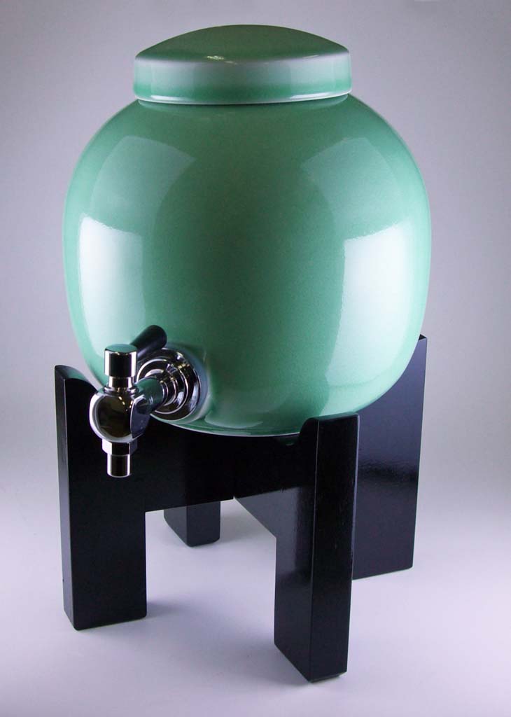 【楽天市場】【ポイント20倍】焼酎サーバー 黒塗り台セット 青磁 [東洋セラミックス] サーバーEBM vol.24[1513-10]グラス・酒器：厨房の達人