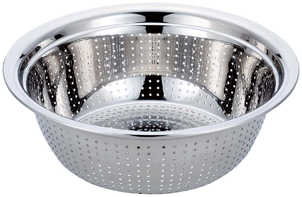 【楽天市場】【ポイント20倍】UK ステンレス 穴付ボール 28cm [三宝産業] ボウルEBM vol.24[442-2]水切り・ザル：厨房の達人