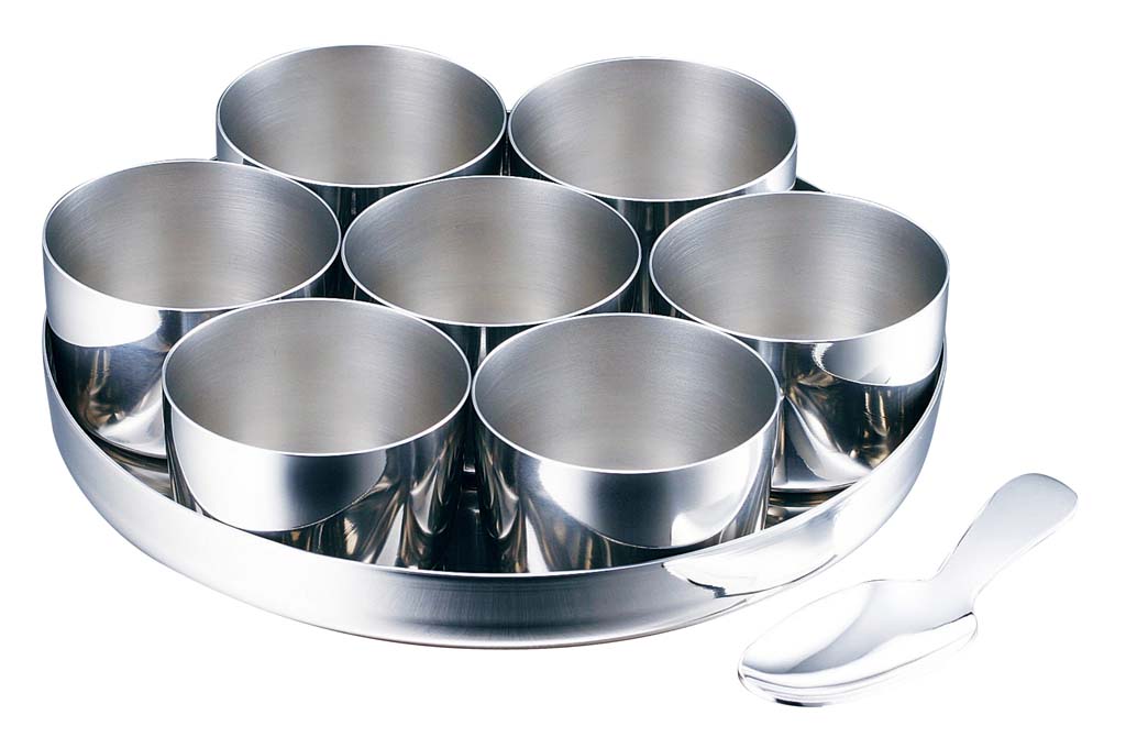 【楽天市場】【ポイント20倍】SW 18-8 カレー薬味入セット [和田助製作所] 薬味入れEBM vol.24[1588-21]和・洋・中 食器：厨房の達人