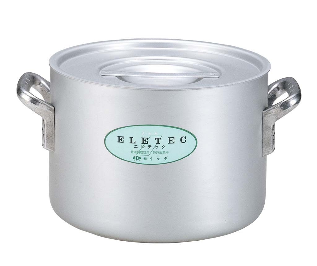 【楽天市場】【ポイント20倍】エコクリーン アルミ エレテック 半寸胴鍋 36cm [イケダ] 寸胴鍋EBM vol.24[104-4]IH・ガス兼用鍋：厨房の達人