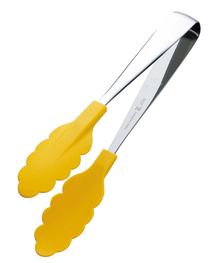 【楽天市場】【ポイント20倍】抗菌耐熱カラートング 小 イエロー 20cm [田辺金具] トングEBM vol.24[571-4]トング：厨房の達人