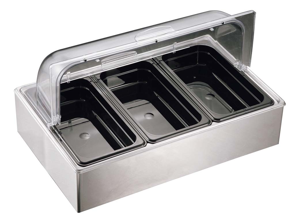 【楽天市場】【ポイント20倍】EBM エレガント サラダステーション(ミラー仕上) [江部松商事] ディスプレイケースEBM vol.24[1146-4]ビュッフェ関連：厨房の達人