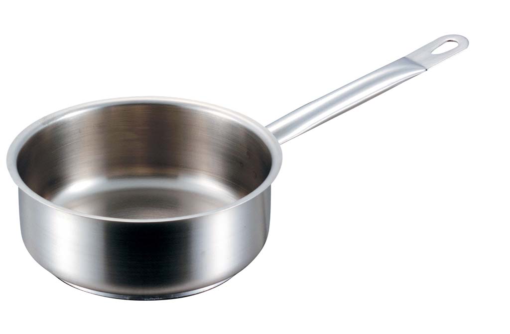 【楽天市場】【ポイント20倍】パデルノ 浅型片手鍋(蓋無)1008-20cm 電磁 [Sambonet Paderno] 片手鍋EBM vol.24[101-5]IH・ガス兼用鍋：厨房の達人