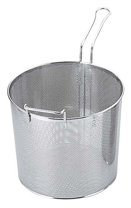 【楽天市場】【ポイント20倍】UK 18-8 パンチング ボイルバスケット 両手 21cm [三宝産業] バスケットEBM vol.24[874-4]ピザ・パスタ：厨房の達人