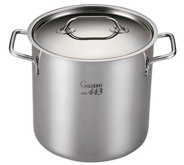 【楽天市場】【ポイント20倍】EBM Gastro 443 寸胴鍋(蓋付)22cm [江部松商事] 寸胴鍋EBM vol.24[91-1]IH・ガス兼用鍋：厨房の達人