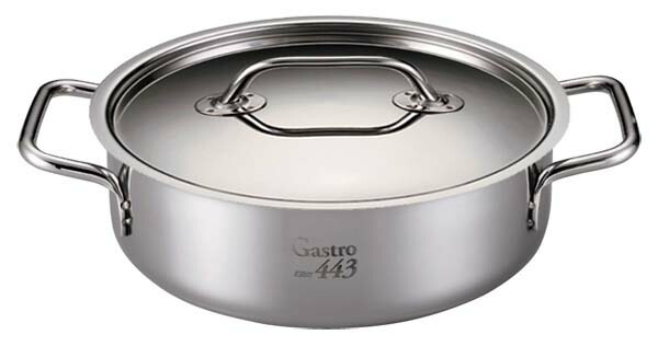 【楽天市場】【ポイント20倍】EBM Gastro 443 外輪鍋(蓋付)24cm [江部松商事] 外輪鍋EBM vol.24[91-3]IH・ガス兼用鍋：厨房の達人