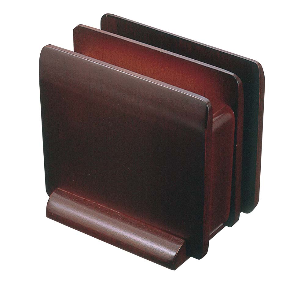 【楽天市場】【ポイント20倍】木製 ナフキン&メニュースタンド ブラウン(15242) [ヤマコー] ナフキン立てEBM vol.24[1883-20]卓上小物：厨房の達人