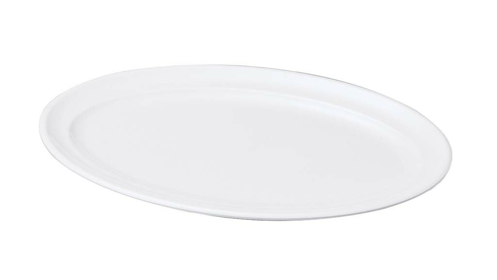 【楽天市場】【ポイント20倍】ニューホワイト 小判盛皿 42cm EBM vol.25[1706-11]和・洋・中食器：厨房の達人